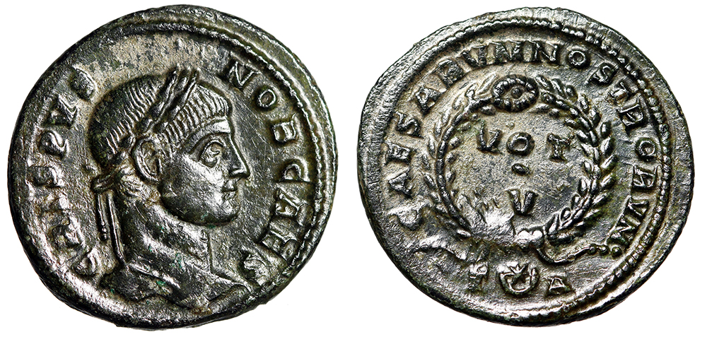 Crispus, Eldest Son of Constantine I The Great Votive Arles Extremely Fine