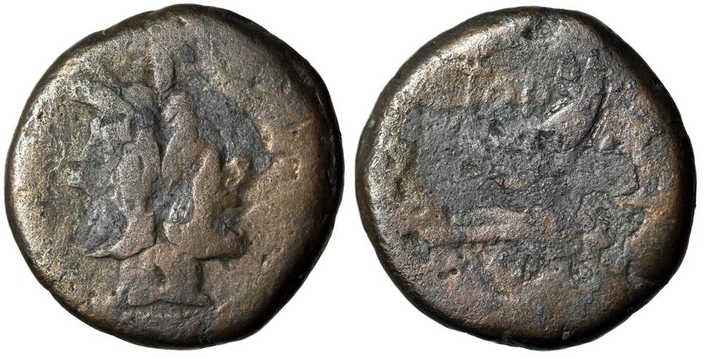 Roman Republic AE As Extremely Rare TOD Series Issue | Roman Republican ...