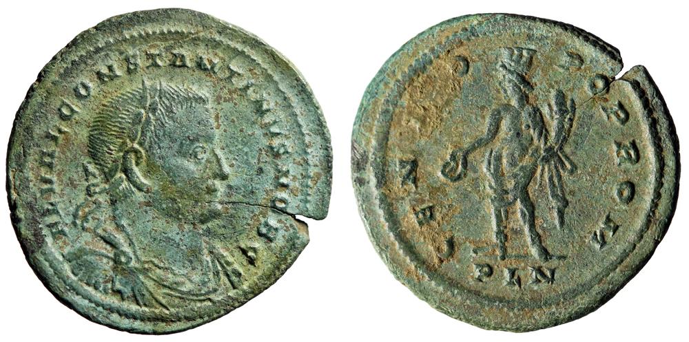Constantine I The Great as Caesar AE Follis GENIO POP ROM Genius London ...