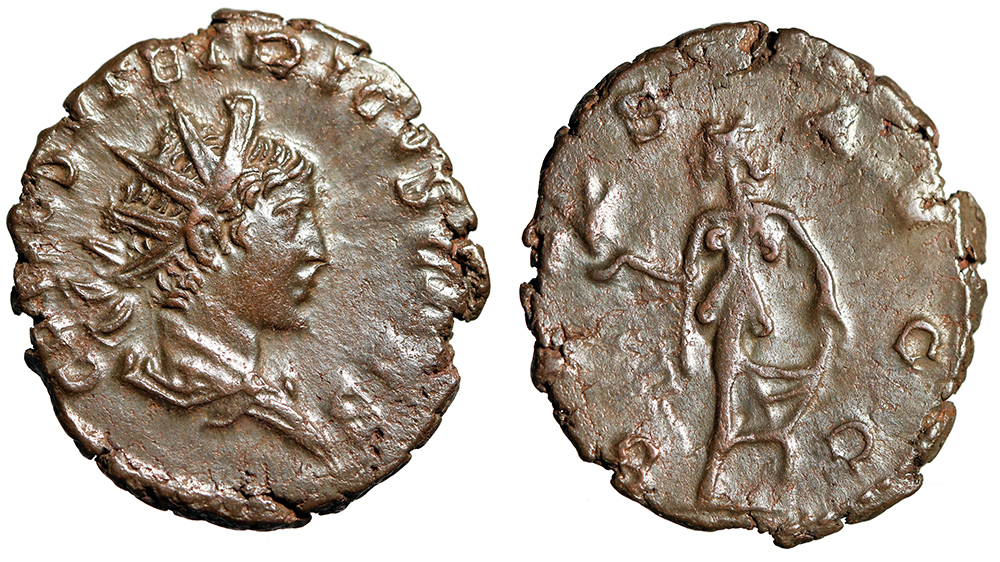 Tetricus II Caesar Spes Walking, Flower Choice Extremely Fine