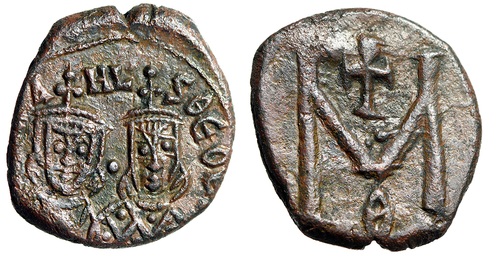 Michael II The Amorian with Theophilus 40 Nummi Syracuse Mint Extremely ...