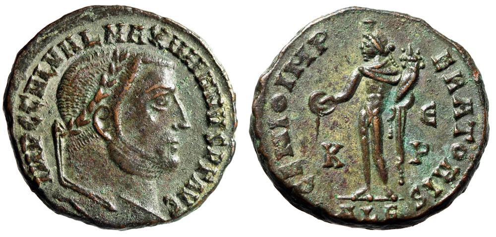 Maximinus II Daia Follis Genius Alexandria Mint RIC 105c About ...