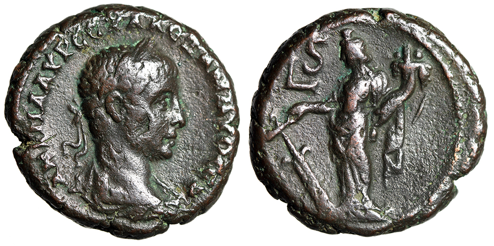 Severus Alexander Billon Tetradrachm Tyche Alexandria Rare RY 6 Date