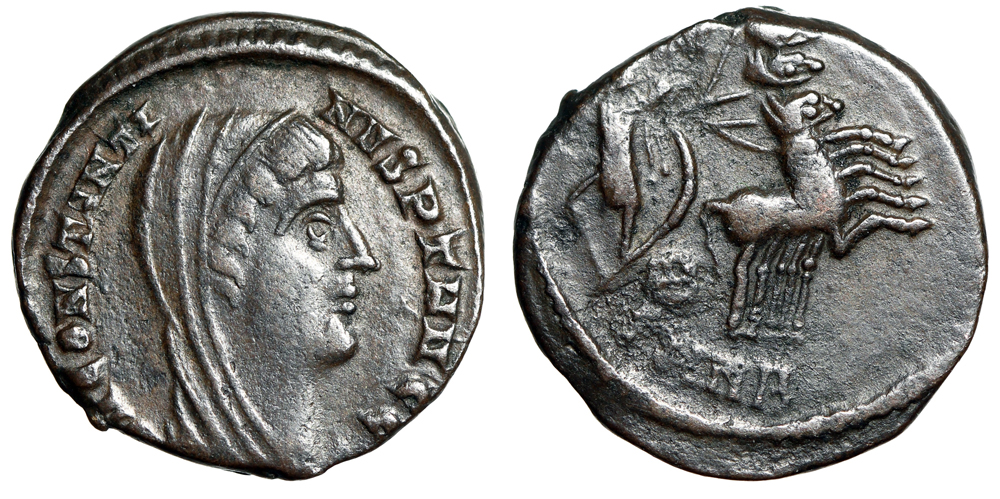 Constantine I The Great Posthumous Issue Quadriga, Hand of God ...