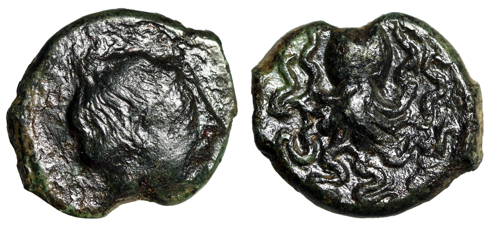 Sicily, Syracuse Onkia Octopus VF | Greek Coins