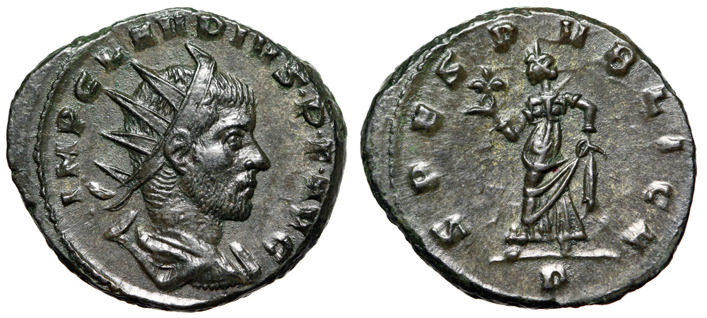 Claudius II Gothicus Antoninianus SPES PVBLICA Spes Milan Extremely Fine