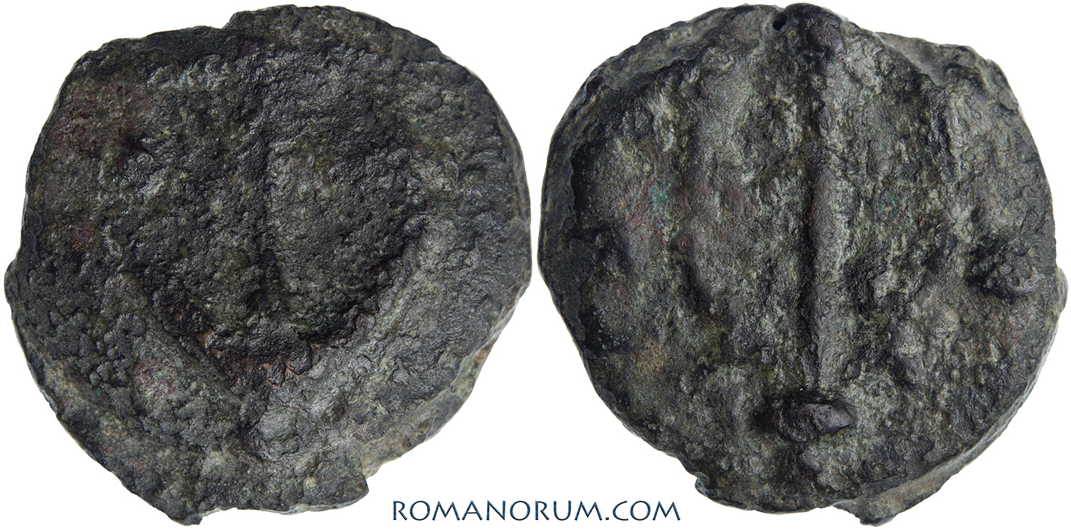 Aes Grave Sextans. (280-260 BC) Sextans, 46.64g. 38mm. Anchor, Trident ...