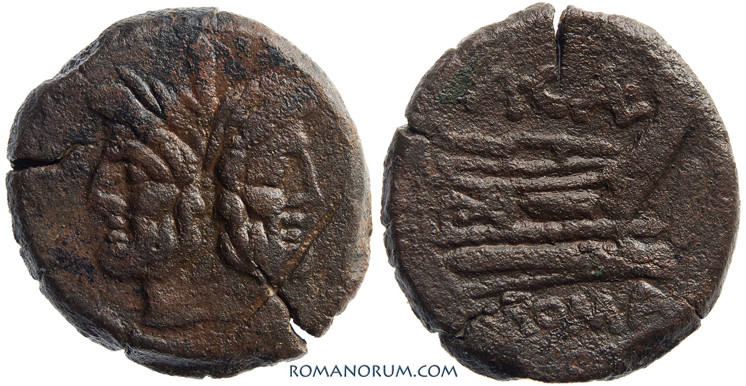 A. Caecilius AS. As, 24.21g. Rome. 33mm. Red spotty patina. | Roman ...