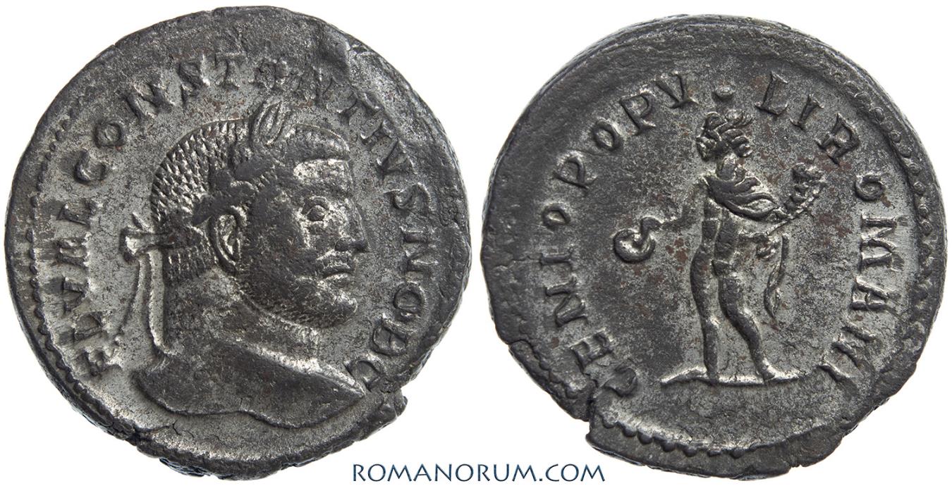 CONSTANTIUS I CHLORUS. (AD 293-306) Follis, 10.27g. Lugdunum. Coinage ...