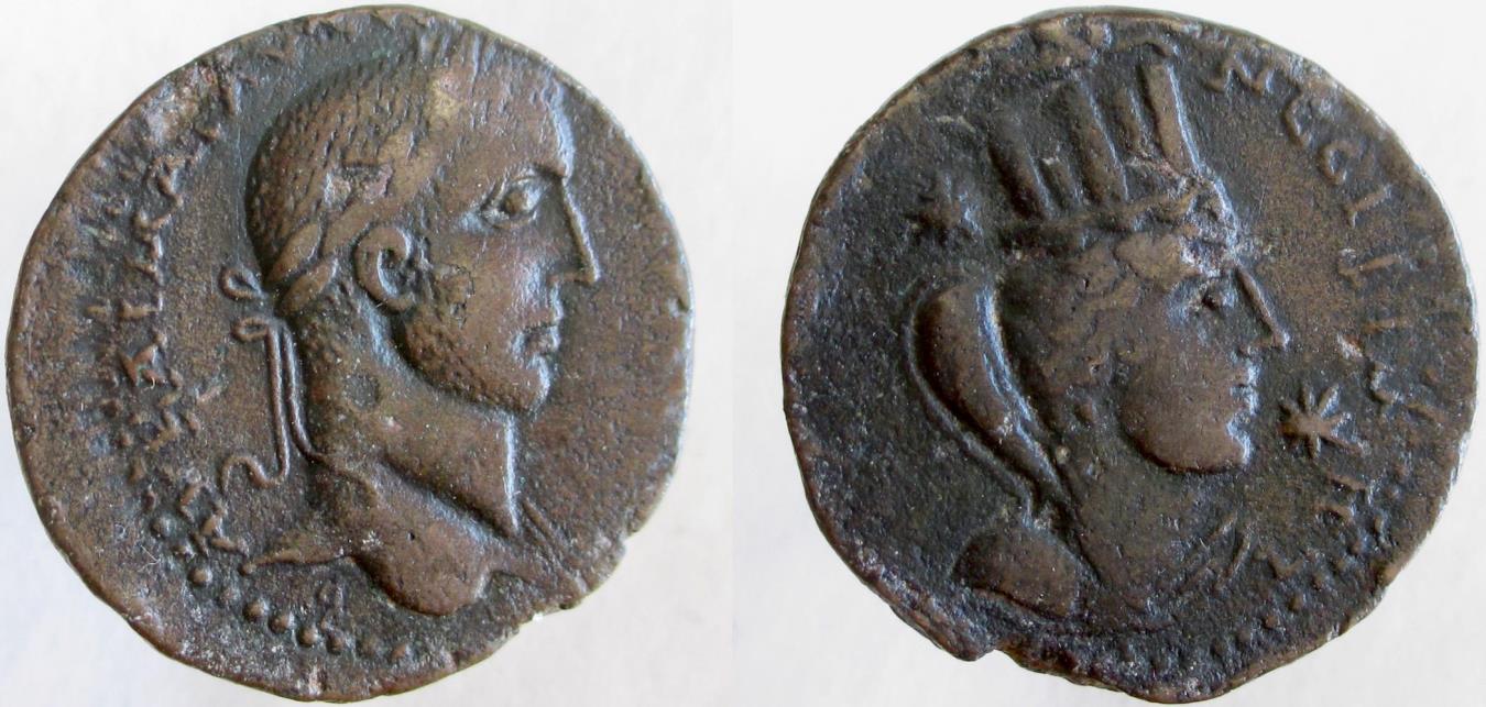 Severus Alexander. Mesopotamia, Nisibis. 222-235 AD. AE-27mm.