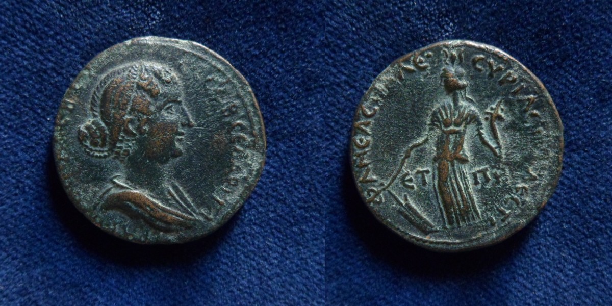 JUDAEA, Neapolis. Faustina Junior. Augusta, AD 147-175. | Roman ...