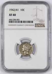 1942/41 Mercury 10c NGC XF40 | 10 Cents
