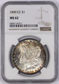 1890-CC Morgan $1 NGC MS62 | Dollars