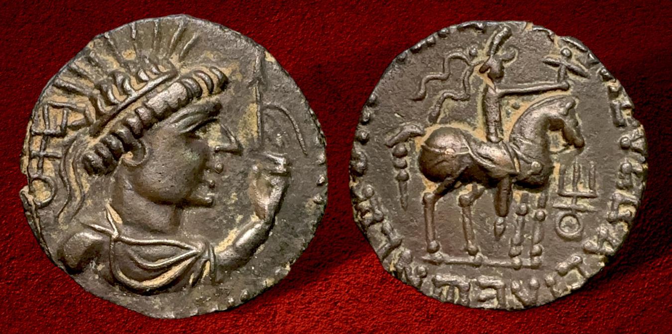 INDIA, Kushan Empire. Vima Takto (Soter Megas). Circa AD 80-100. AE ...