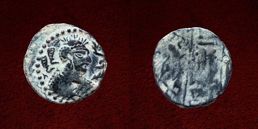 Hunnic tribes, Nezak Huns, Shri Shahi. Circa AD 560-620. AE Drachm ...