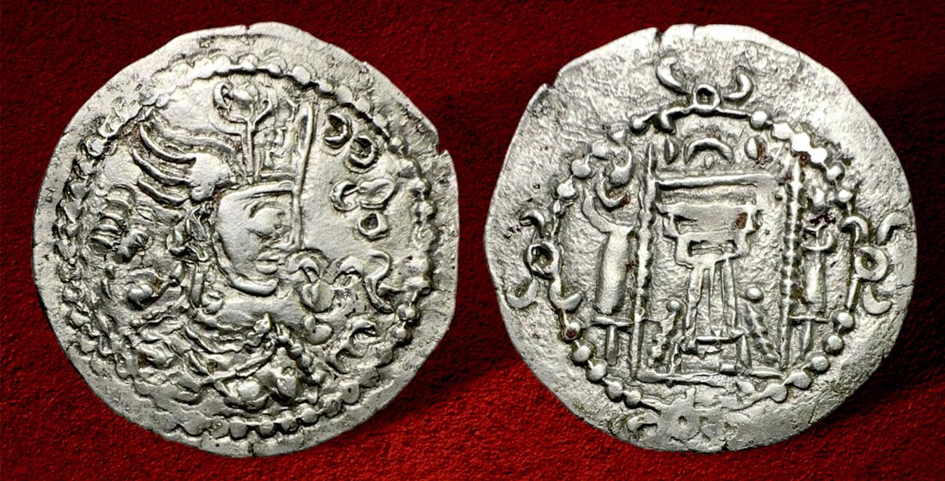 Hunnic Tribes, Kidarite. Uncertain king, successors of Shah Goboziko in ...