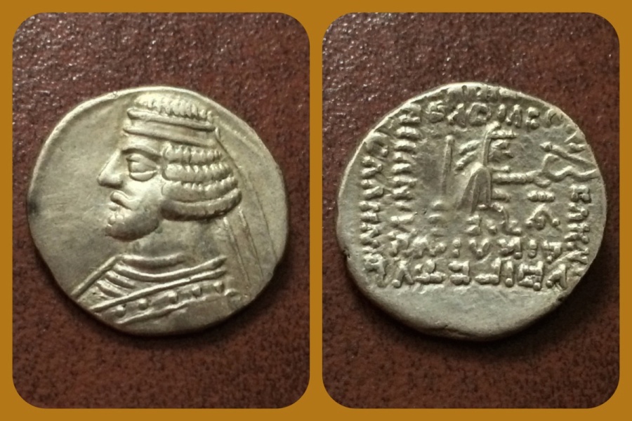 Parthian Kings, Orodes II. 57-38 BC. AR Drachm. Mithradatkart mint.