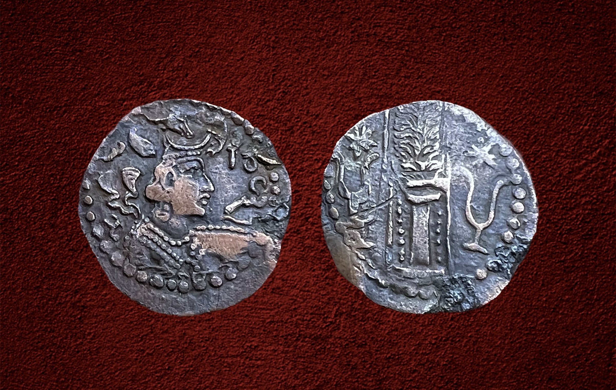 Hunnic Tribes, Nezak Huns in Kabul. Anonymous. Circa 720 AD. AE Drachm ...