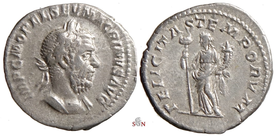 Macrinus Denarius - FELICITAS TEMPORVM - RIC 60 | Roman Imperial Coins