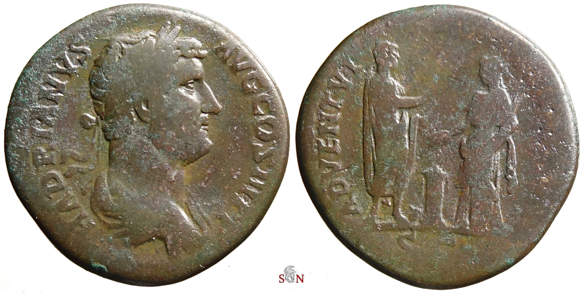 Hadrianus Sestertius - ADVENTVI AVG ARABIAE