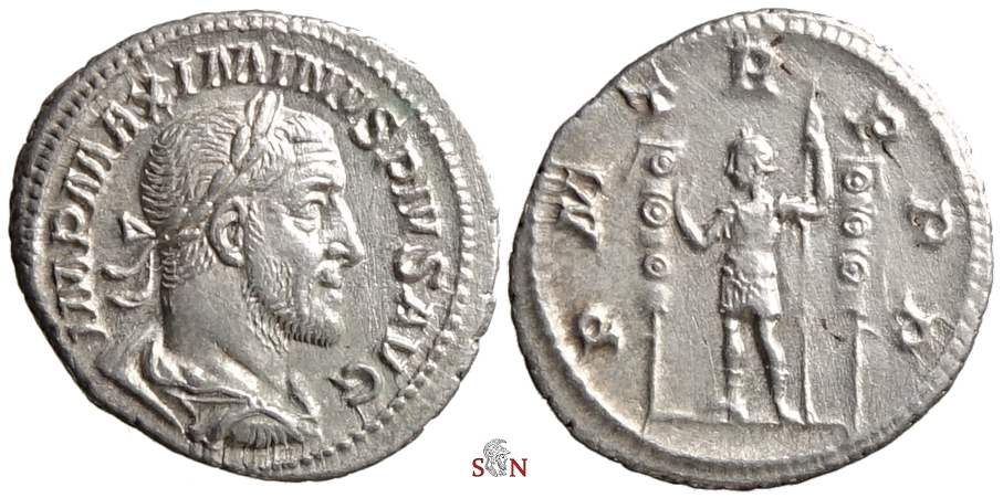 Maximinus I Thrax denarius - Maximinus standing left - RIC 1 | Roman ...