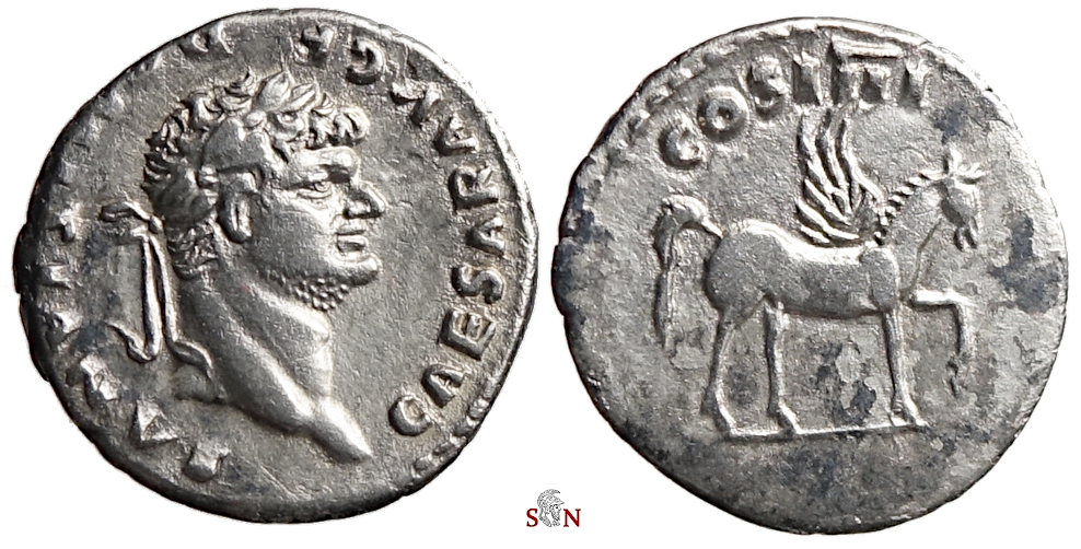 Domitian Denarius - COS IIII - Pegasus - RIC 921 | Roman Imperial Coins