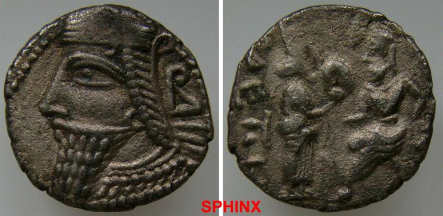 1545LL19) PARTHIA, VOLOGASES IV (147-191 AD), BILLON TETRADRACHM, 13.04 ...