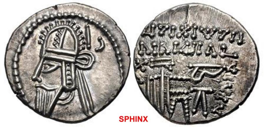 387MC0Z) KINGS of PARTHIA. Vologases VI. Circa AD 207/8-221/2. AR ...