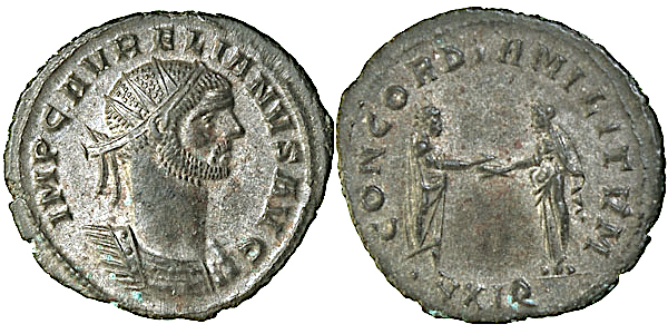 AURELIAN, CONCORDIA, ANTONINIANUS | Roman Imperial Coins
