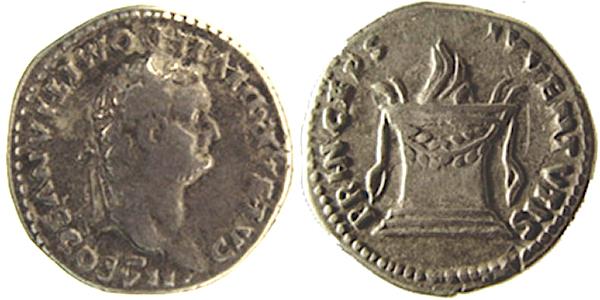 DOMITIAN, PRINCEPS,DENARIUS | Roman Imperial Coins