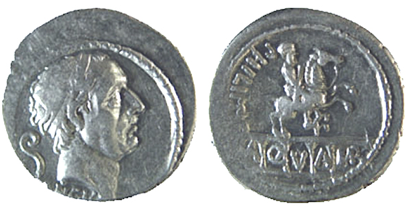 L MARCIUS PHILIPPUS, EQUESTRIAN, DENARIUS | Roman Republican Coins