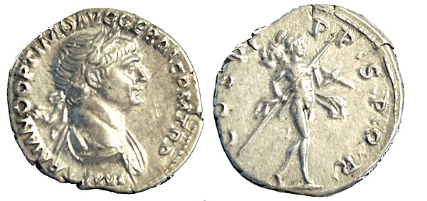 TRAJAN, MARS, DENARIUS | Roman Imperial Coins