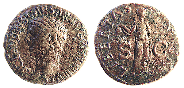 CLAUDIUS, LIBERTAS, AS | Roman Republican Coins