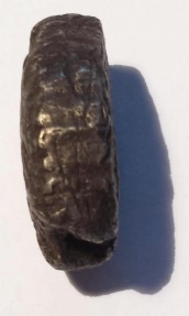 Assyrian Silver Seal. circa 1500 BC. Depicts Altar with three letter ...