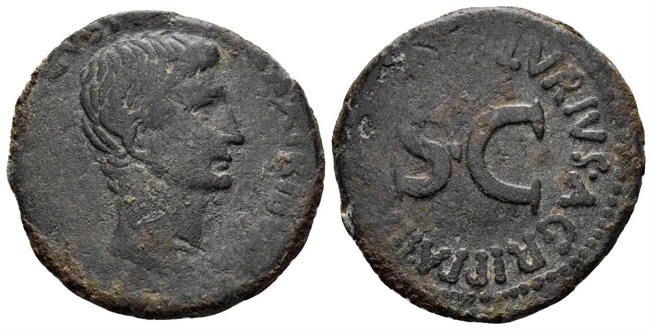 Augustus. 27 BC-14 AD. AE As (10.17g, 27mm). Rome mint. Moneyer P ...