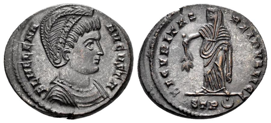 Helena, Augusta. 324-328/30 AD. AE Silvered Follis (3.30 gm, 20mm ...