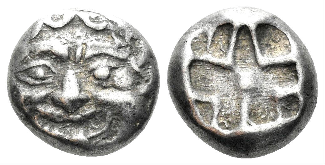 Mysia, Parion. 5th century BC. AR Drachm (3.42g, 12mm). SNG BN 1343-52