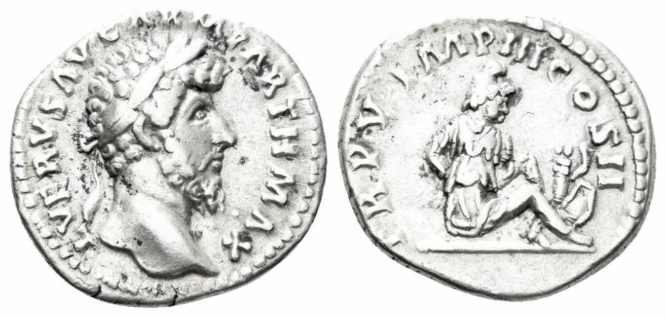 Lucius Verus. 161-169 AD. AR Denarius (3.25g, 18mm). Roma mint. Struck ...