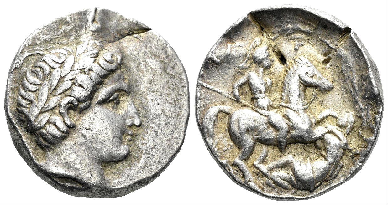 Paeonian Kingdom. Patraos. 340-315 BC. AR Tetradrachm (12.80 gm, 25mm ...