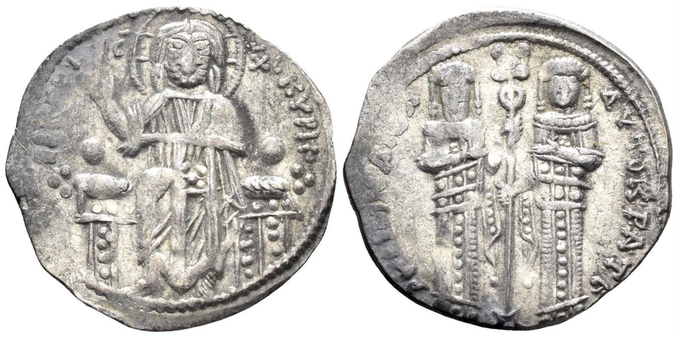 Andronicus II Palaeologus, with Michael IX. 1282-1328. AR Basilikon (2 ...