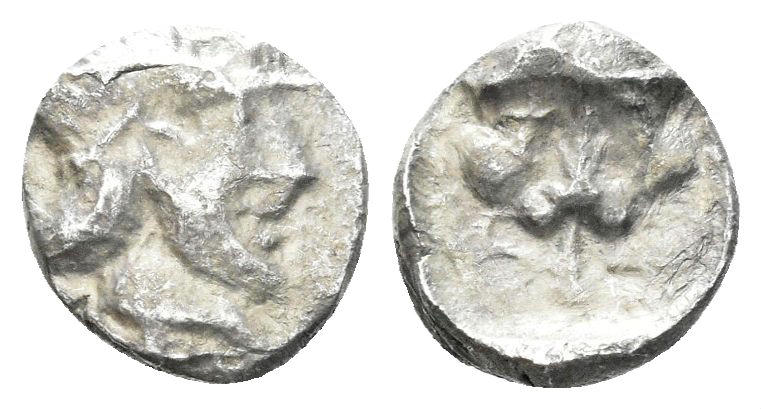 Samaria. 4th Century BC. AR Obol (0.76 gm, 9mm). Meshorer and Qedar 161