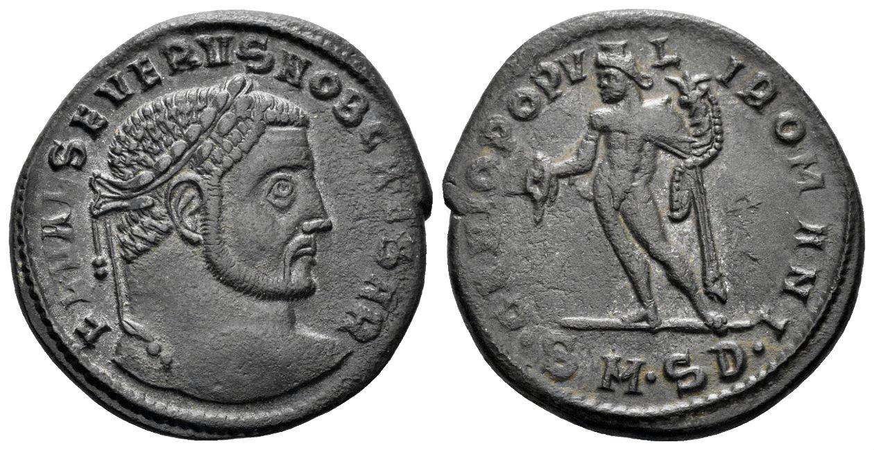 Severus II, as Caesar. 305-306 AD. AE Follis (7,75g, 28mm). Serdica ...