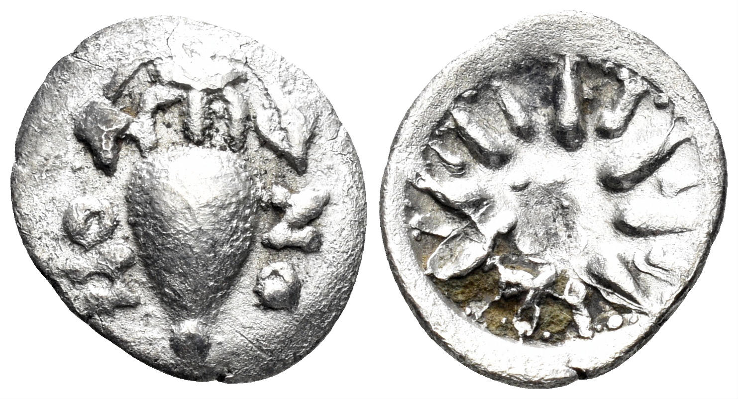 Lokris, Lokri Opuntii. Circa 375-350 BC. AR Obol (0.68g, 13mm). BCD ...