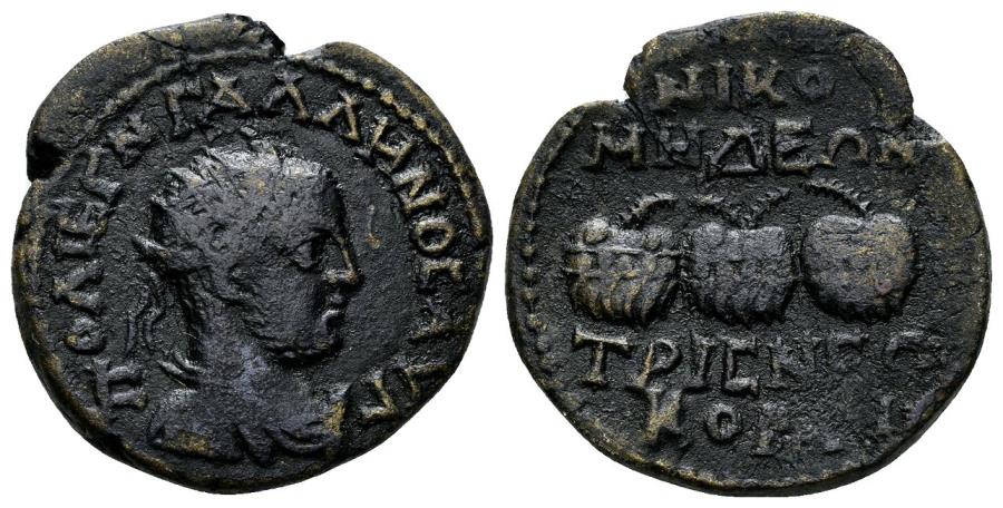 Bithynia, Nicomedia. Gallienus, 253-268 AD. AE 23mm (6.98 gm). RG 415