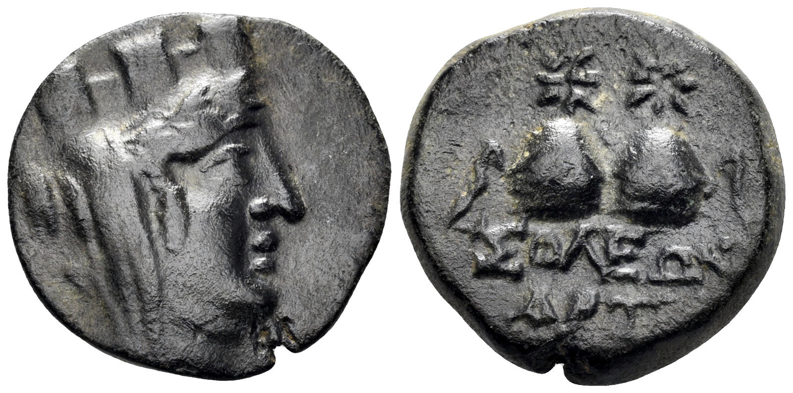 Kilikia, Soloi. Circa 2nd-1st century BC. AE 18mm (5.00g). SNG BN 1203-5