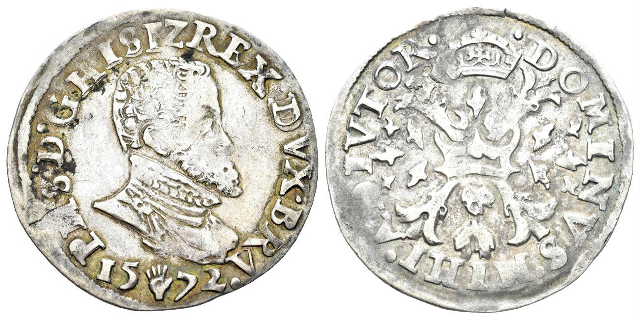 Spanish Netherlands. Brabant. Philipp II. 1555-1598. 1/10 Ecu Philippe ...