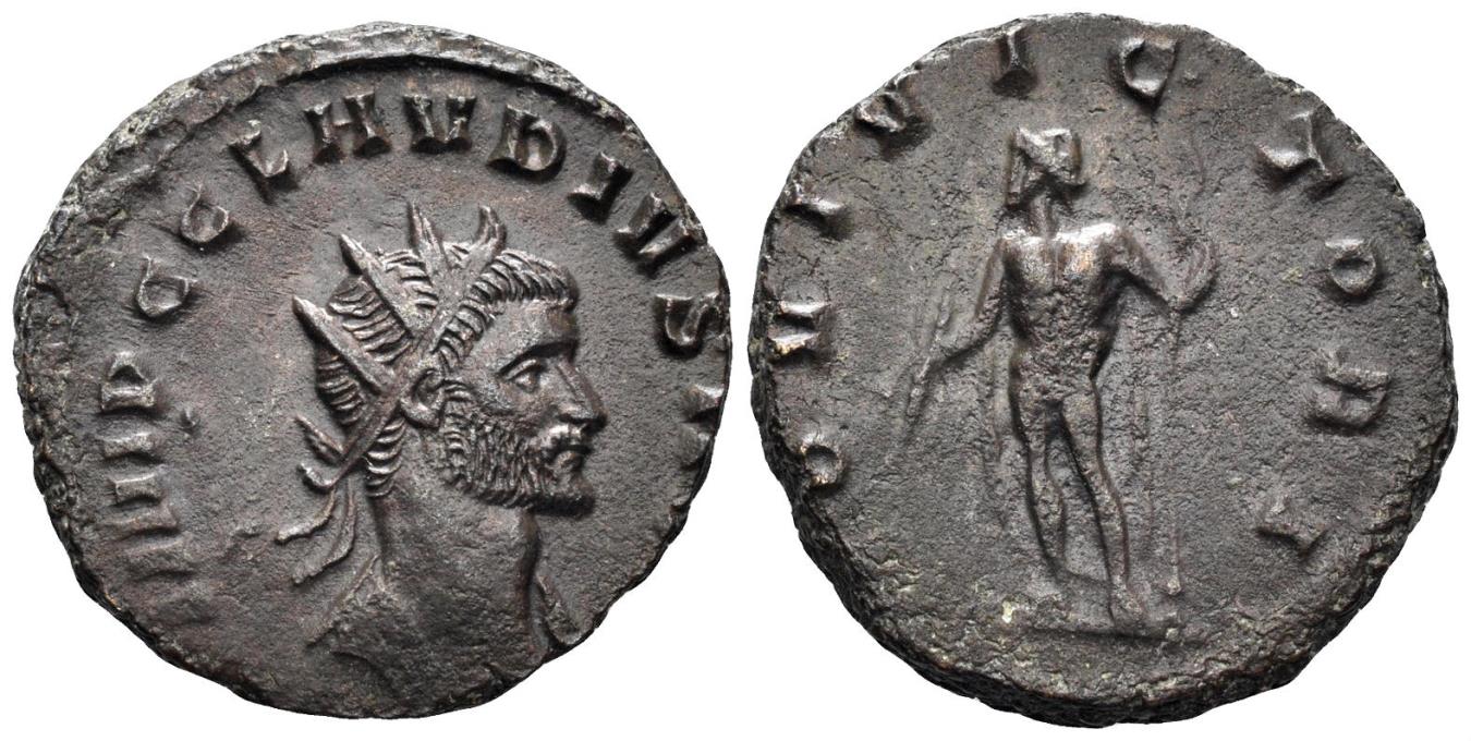 Claudius II Gothicus. 268-270 AD. AE Silvered Antoninianus (4.66g, 20mm ...