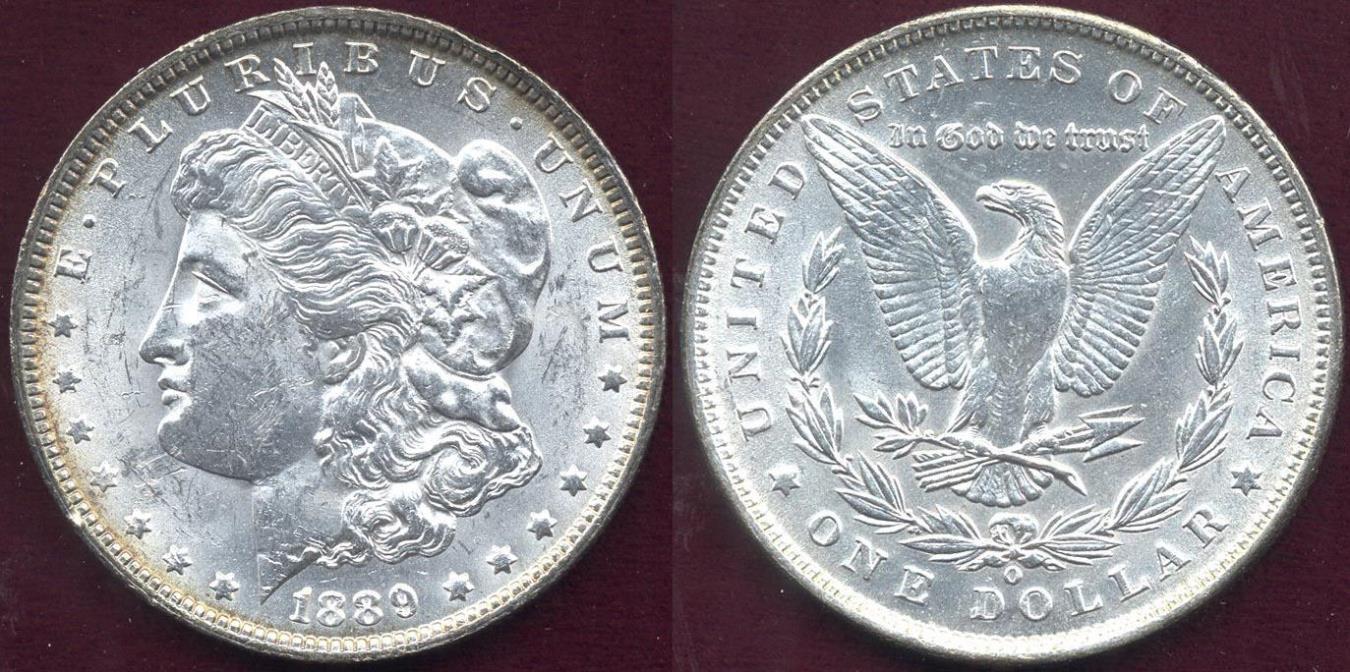 1889-O MORGAN DOLLAR MS61 ... Pretty for the grade | Dollars