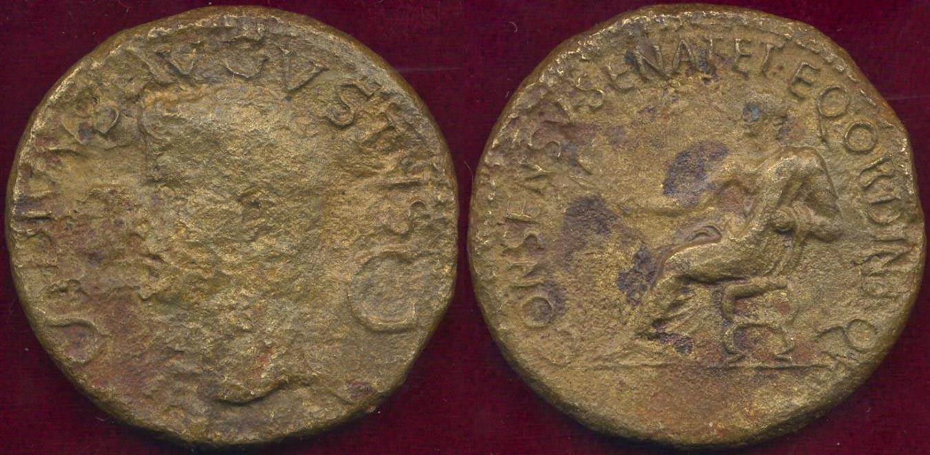 CALIGULA 37-41 AD BRASS DUPONDIUS | Roman Imperial Coins
