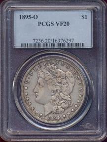 1895-O MORGAN DOLLAR PCGS VF20 | Dollars
